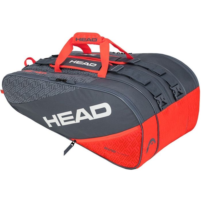 Head Elite 12R Monstercombi Racquet Bag - Grey & Orange