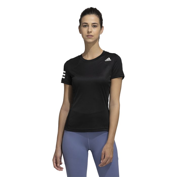 Adidas Round Neck Women's T-Shirt - Black & White